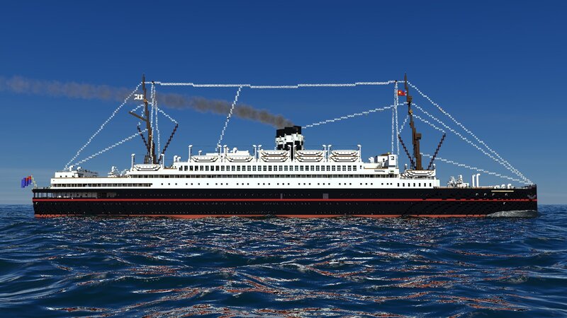 S.S. Northumberland (ex. TSS Caledonia) Minecraft Map