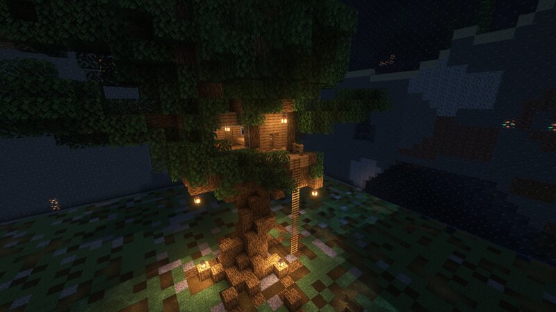 Tree house Schematica - Cabane dans les arbres Minecraft Map