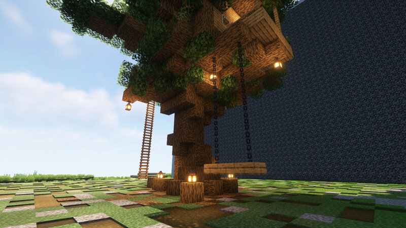 Tree house Schematica - Cabane dans les arbres Minecraft Map