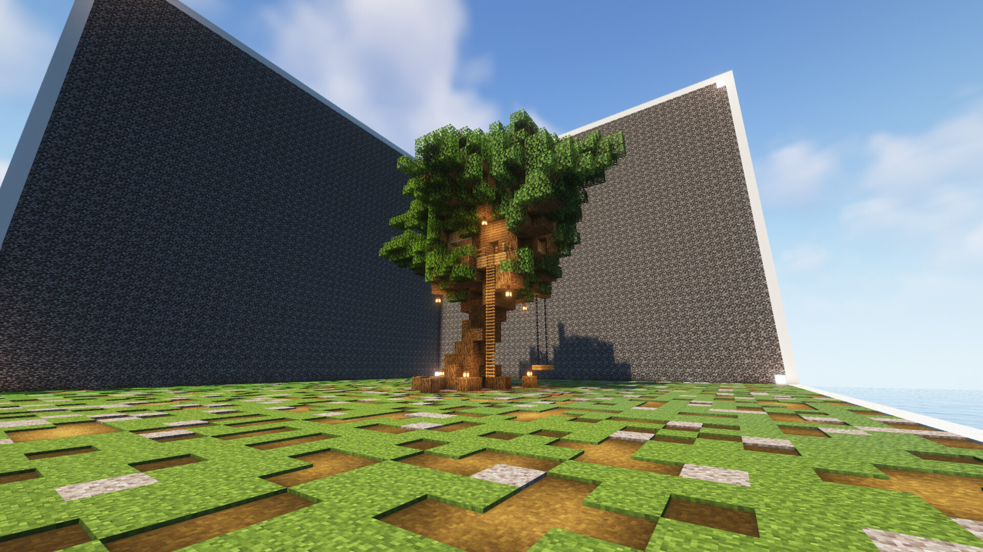 Tree house Schematica - Cabane dans les arbres Minecraft Map