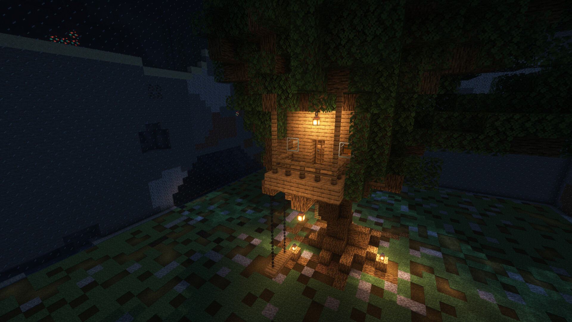 Tree house Schematica - Cabane dans les arbres Minecraft Map