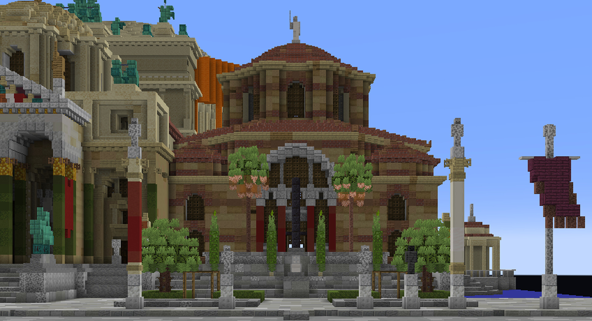 Roman Capriccio (Fantasy Roman Temple) WIP Minecraft Map