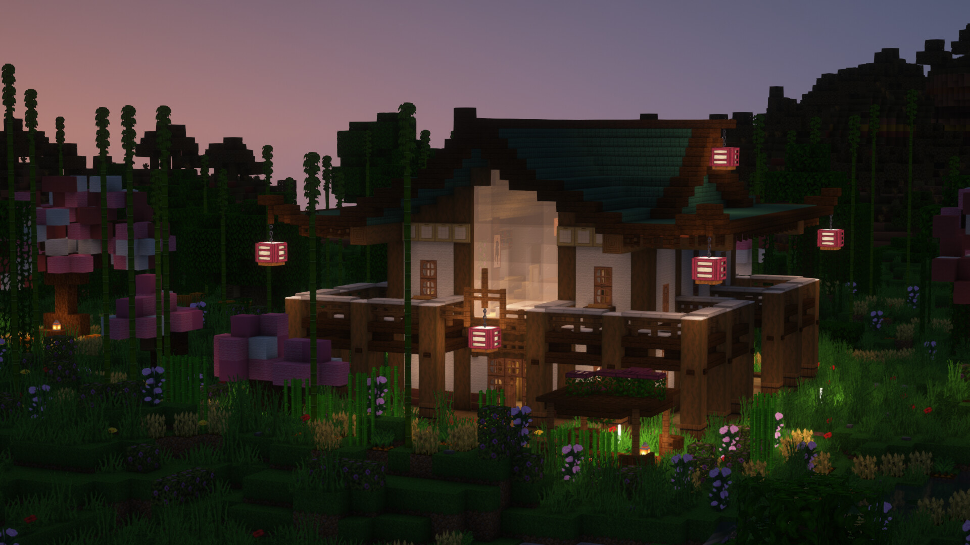 Traditional Japanese home with interior [ Download ] Minecraft Map