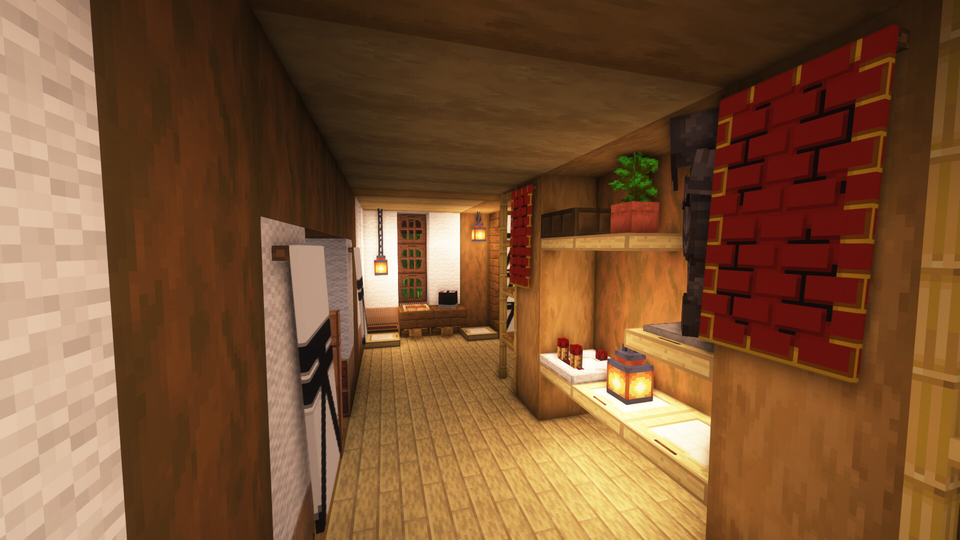 Traditional Japanese home with interior [ Download ] Minecraft Map