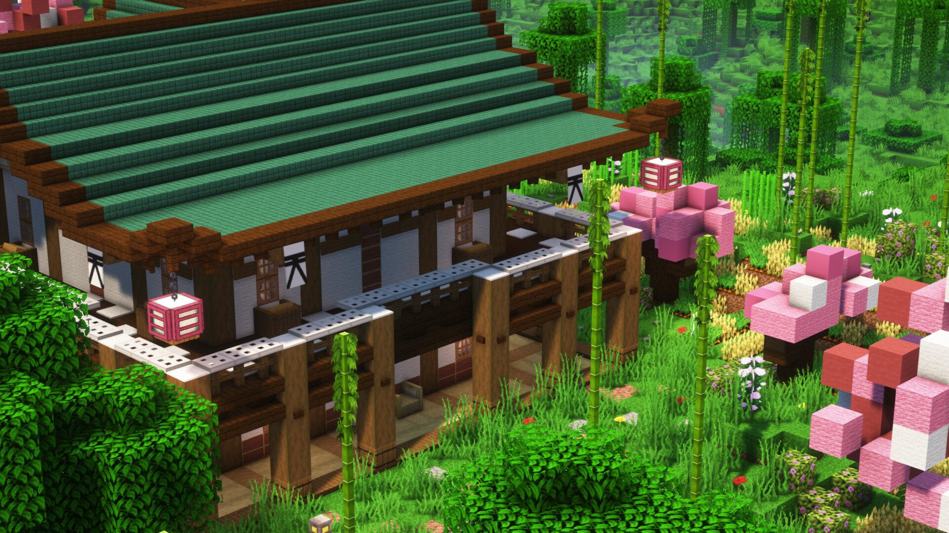 Traditional Japanese home with interior [ Download ] Minecraft Map