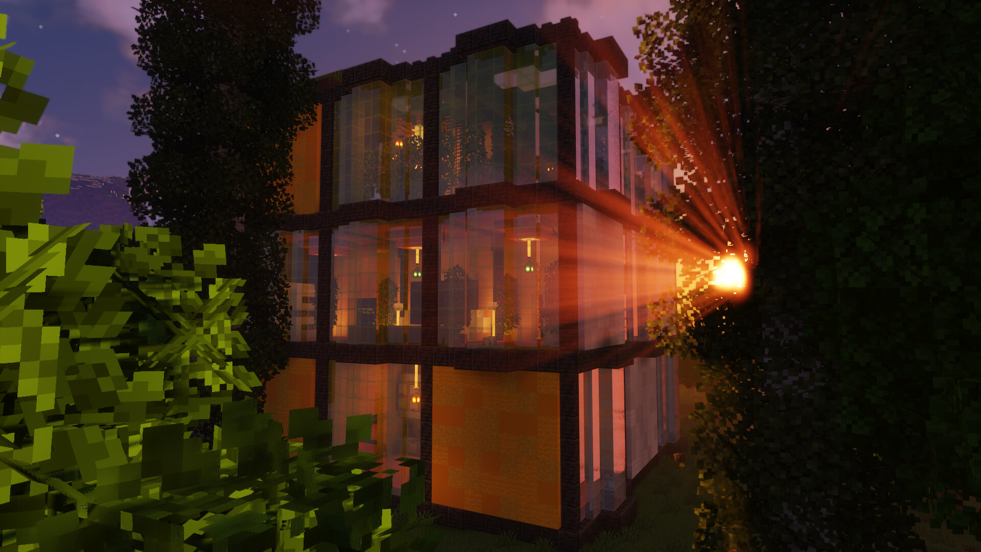 Rubik's Cube Modern House Minecraft Map