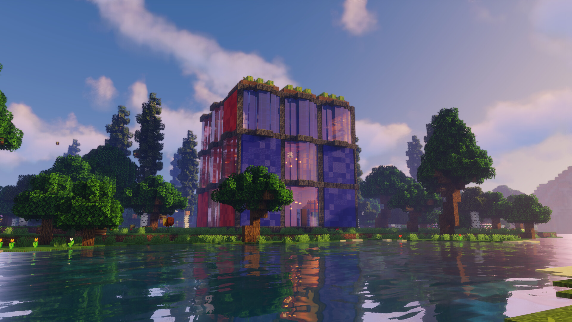 Rubik's Cube Modern House Minecraft Map