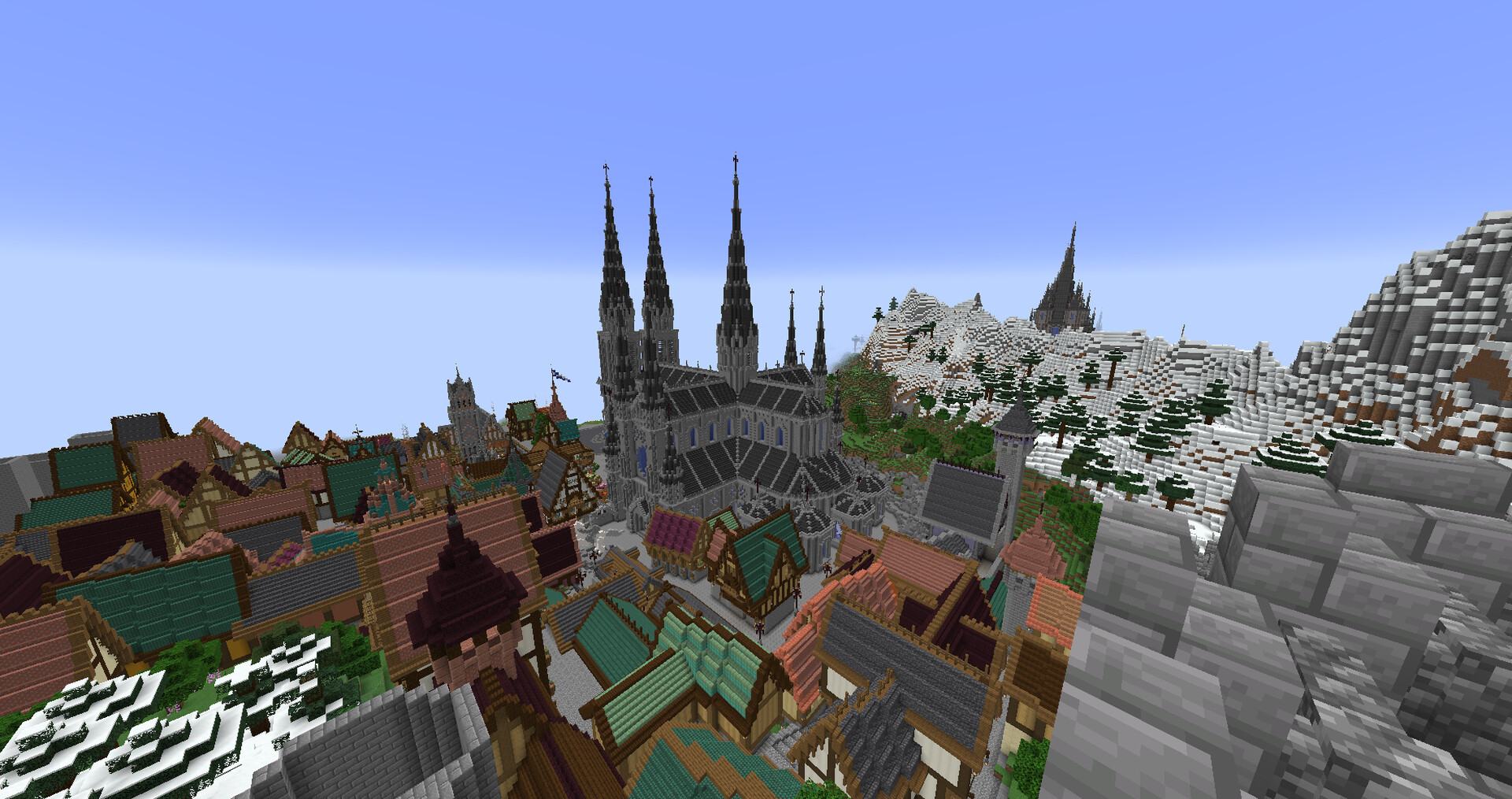 Castle in a rock v2 Minecraft Map