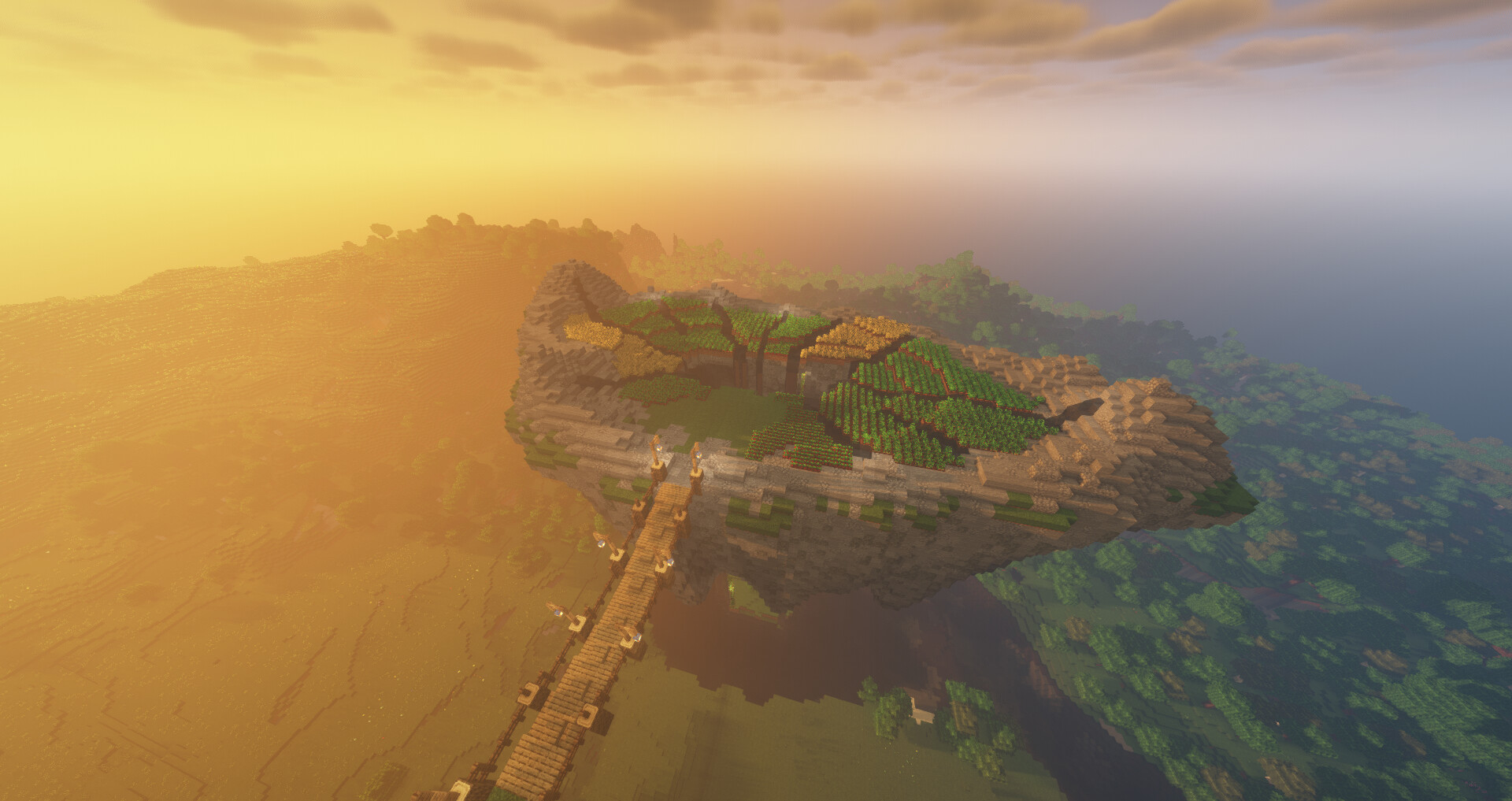 Floating Farm Island Minecraft Map