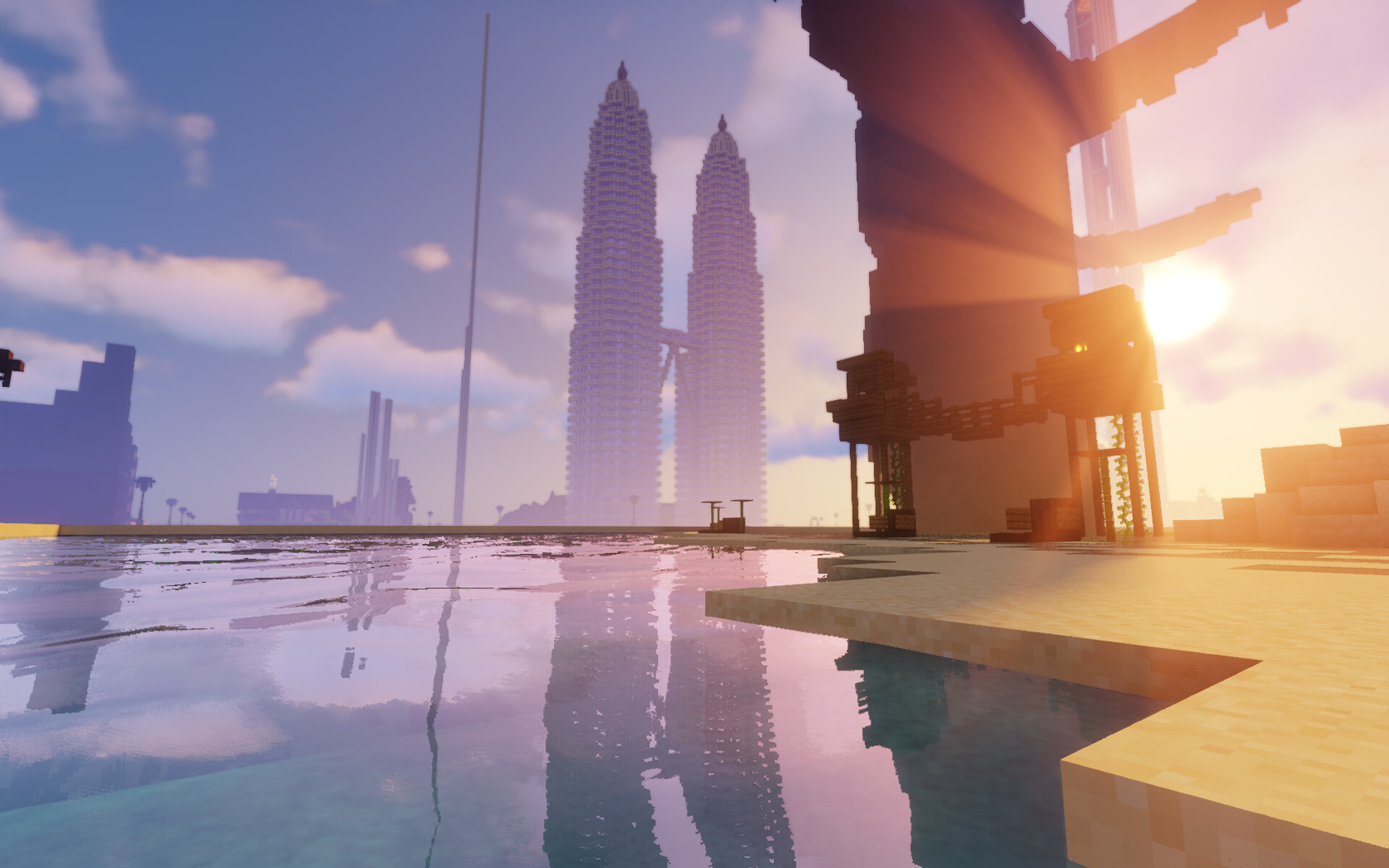 Petronas Twin Towers in Minecraft Minecraft Map