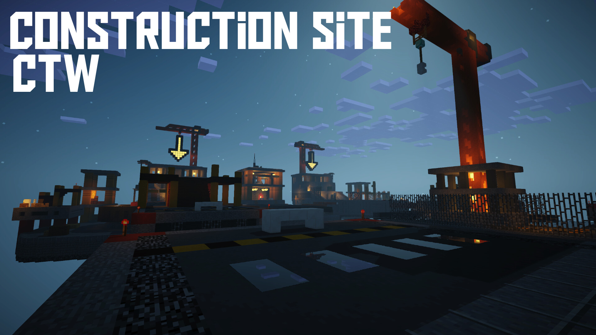 (1.8.9)(Capture The Wool, CTW) Construction Zone Minecraft Map