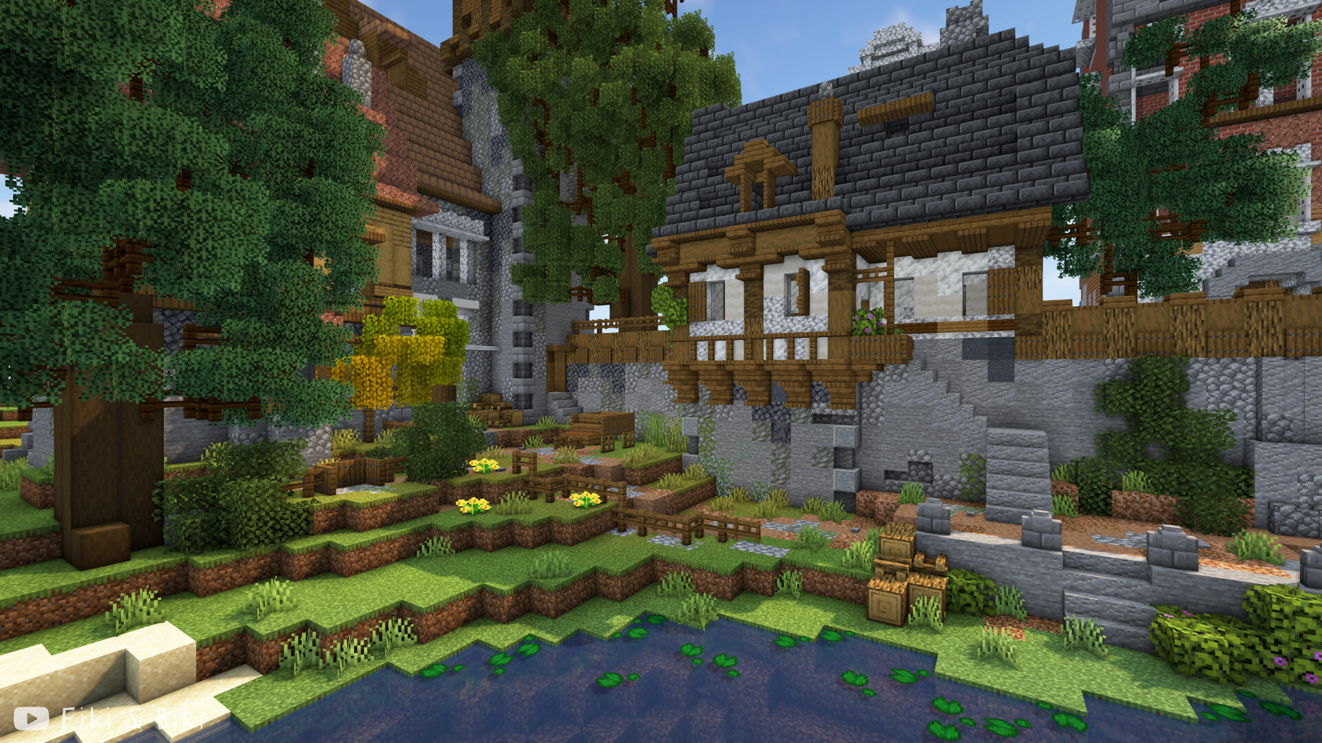Seaside Medieval Town Minecraft Map