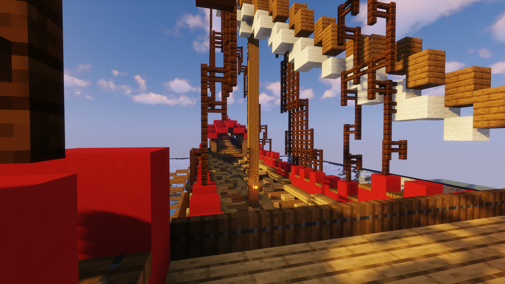 A Venetian-inspired galley Minecraft Map