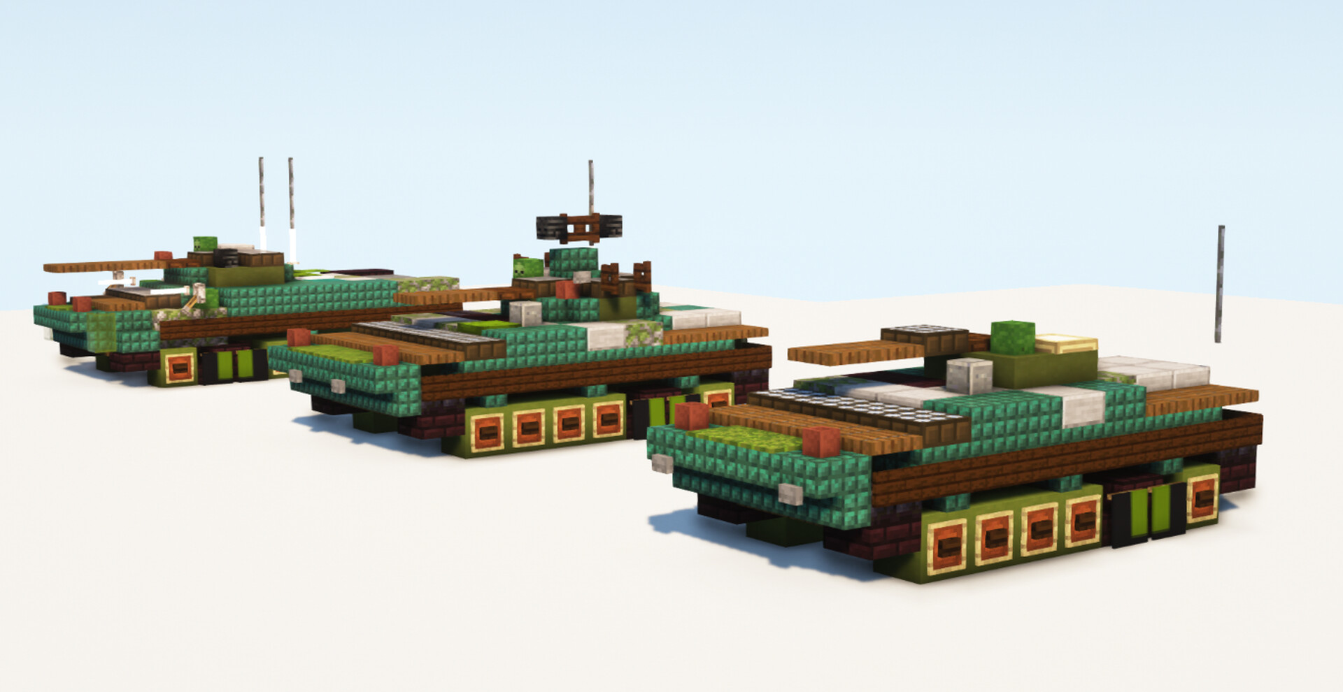 1.5:1 Scale BMP 1-3 Infantry Fighting Vehicles Minecraft Map