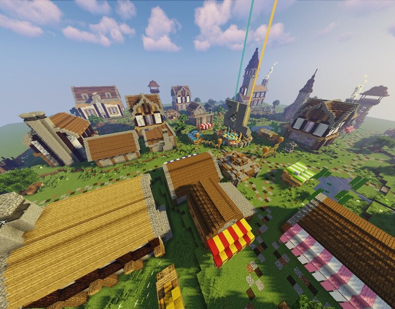 Pueblo Medieval / medieval village Minecraft Map