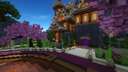 Cute Purple Hub Minecraft Map