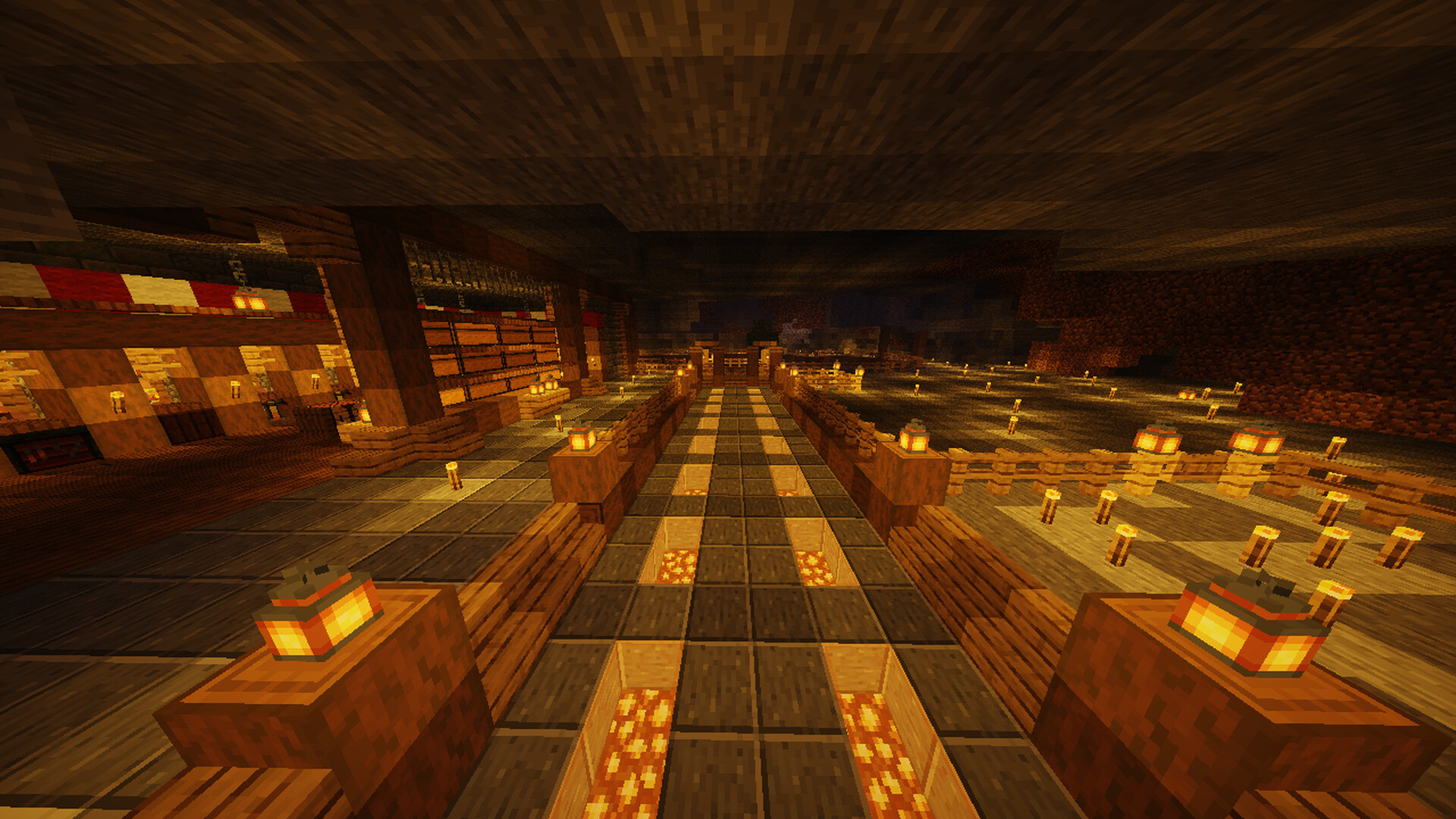 Trading Center In A Cave Minecraft Map