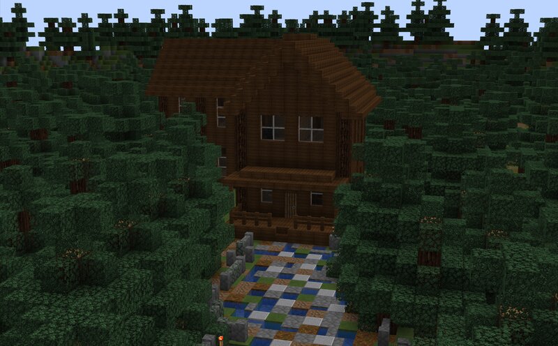 Forest House Minecraft Map