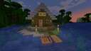 Peaceful (jungle) log cottage. Minecraft Map