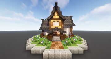Starterhouse Minecraft Maps with Downloadable Schematic