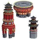 South east Asian Buildings Minecraft Map