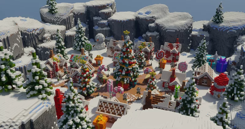 Gingerbread Village - Arena Minecraft Map