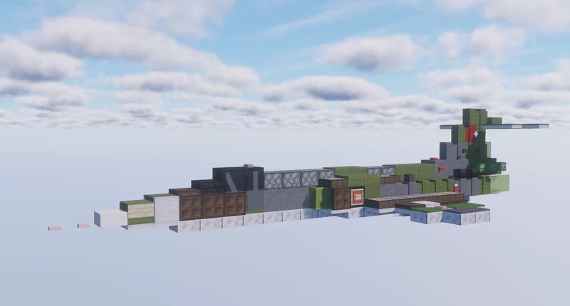F-104S TAF Interceptor (1.5:1 Scale) Minecraft Map