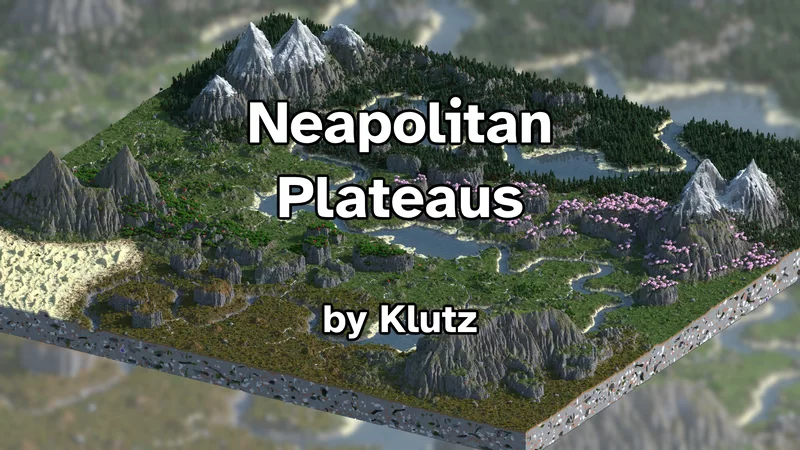 Neapolitan Plateaus (1.19+ Survival Ready Vanilla+ Free Map) Minecraft Map