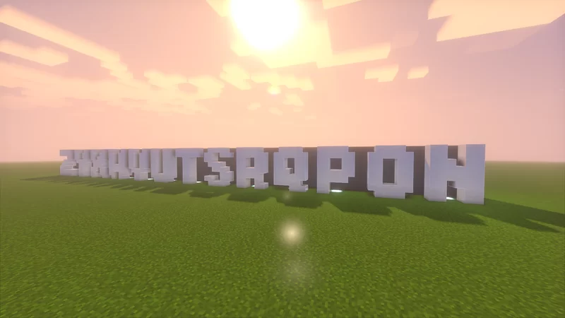 4x3 Letters A-Z Minecraft Map