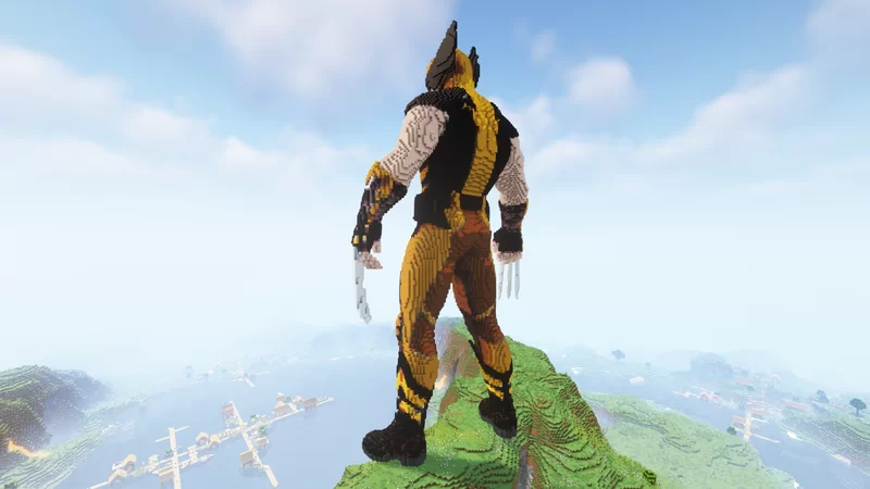 Minecraft Wolverine Statue Minecraft Map