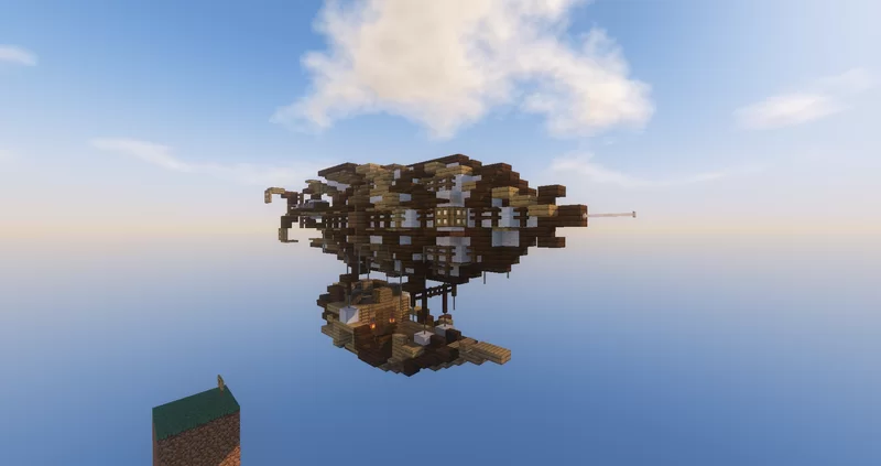 Small Minecraft Airship Minecraft Map