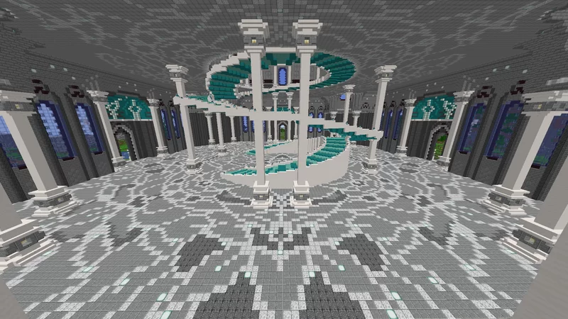 Minecraft amazing mansion / palace (house) with designed interior, 12 ...