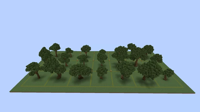 Pingvo's Essential Custom Oak Tree Pack ║DOWNLOAD Minecraft Map