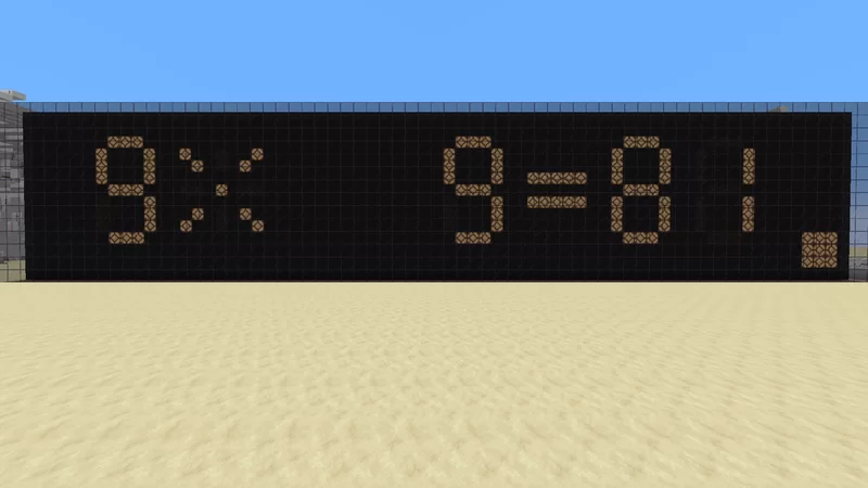 Calculator Minecraft Map