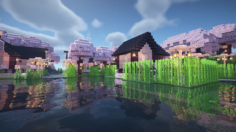 Cherry Village Minecraft Map