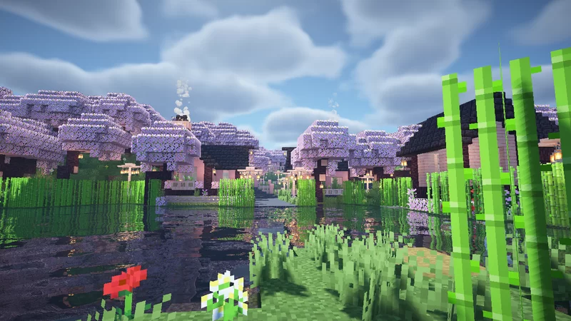 Cherry Village Minecraft Map