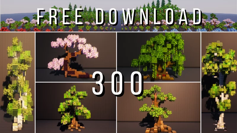 Custom Tree Pack | 300 trees DONE Minecraft Map