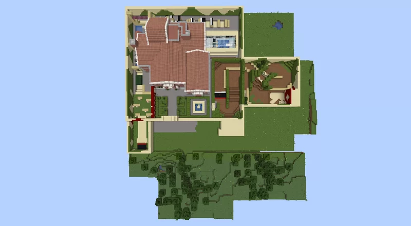 [Schem] Lara Croft's Manor - Tomb Raider 3 Minecraft Map