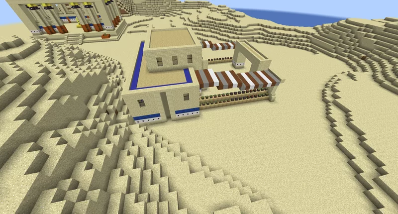 Age of Mythology Egyptian Market Minecraft Map