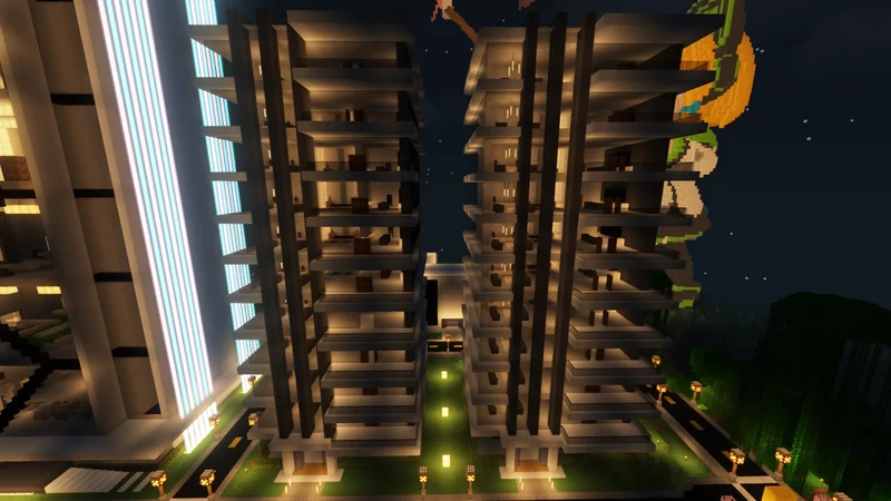 Simple Apartment Building Minecraft Map