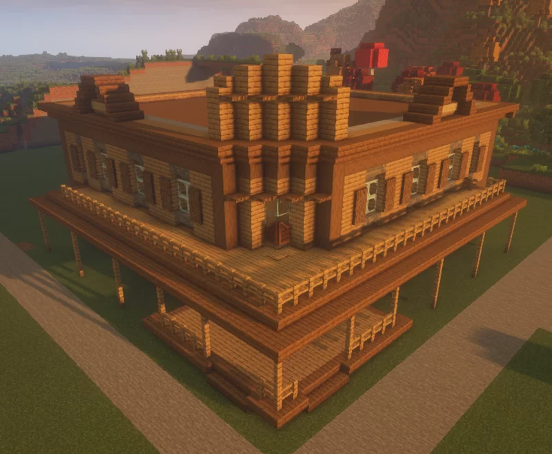 PitchBlack's Gameplays' Saloon they never Uploaded Minecraft Map