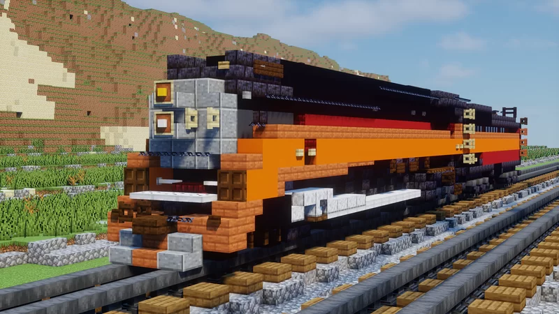 Southern Pacific 4449 Daylight Steam Locomotive Minecraft Map
