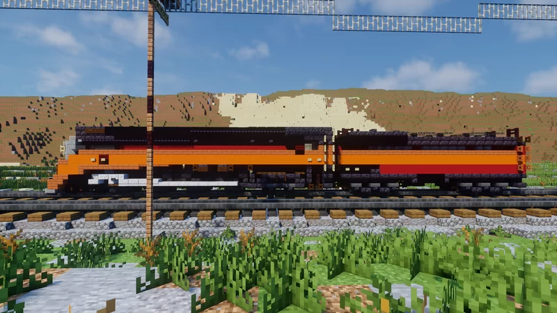 Southern Pacific 4449 Daylight Steam Locomotive Minecraft Map