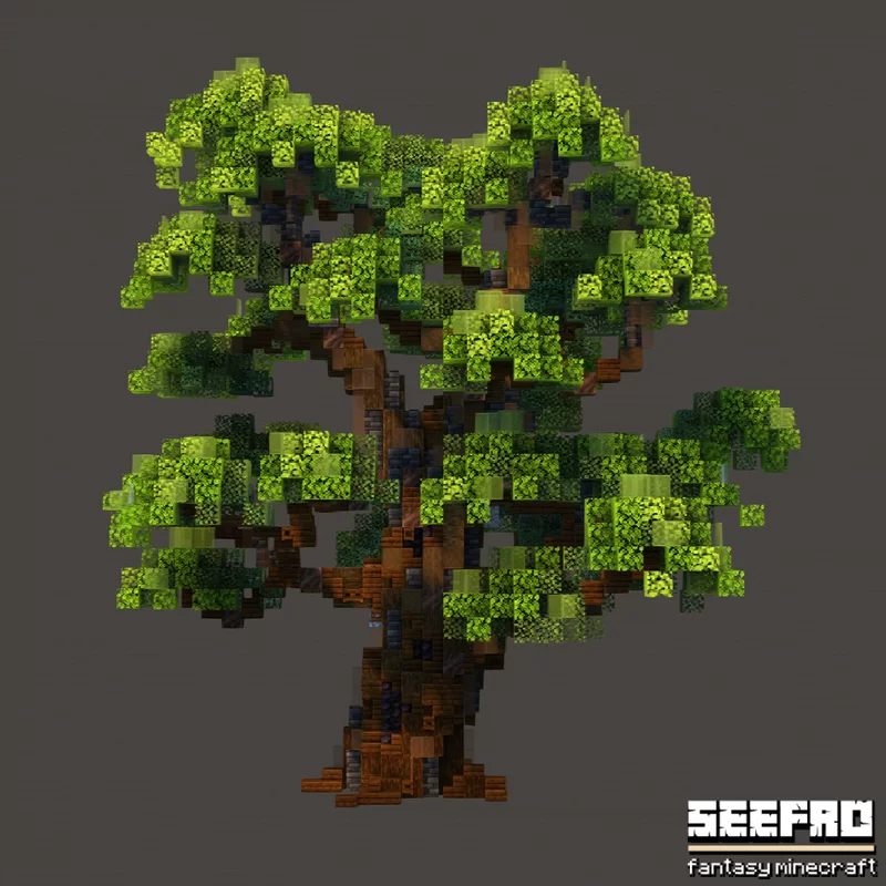 Three custom minecraft trees Minecraft Map