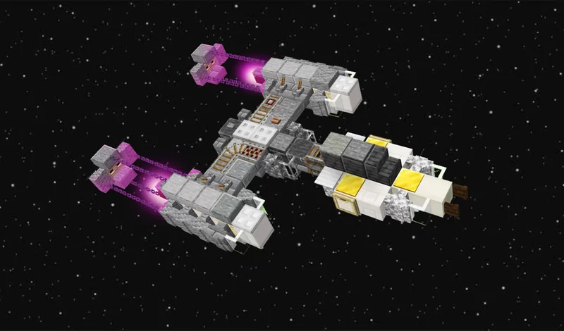 BTL-A4 Y-wing 1:1 Build Minecraft Map