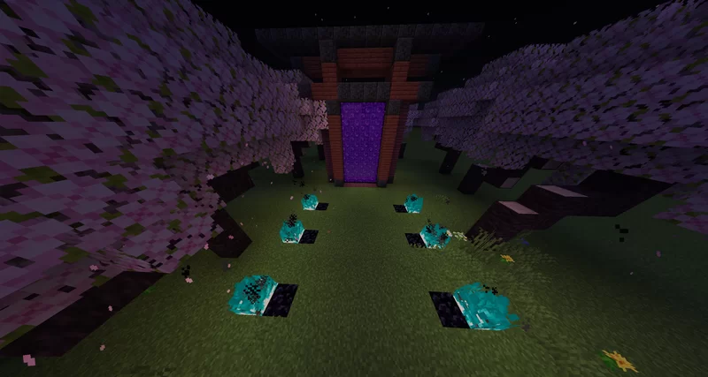 Japanese nether portal build Minecraft Map
