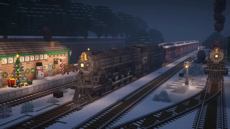 Create Mod | Polar Express Train Updated (Tutorial) Minecraft Map