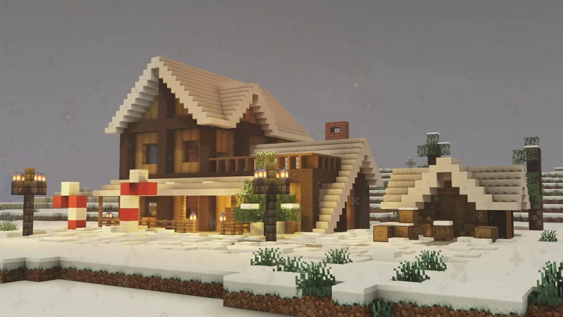 Cozy Winter Cottage Minecraft Map