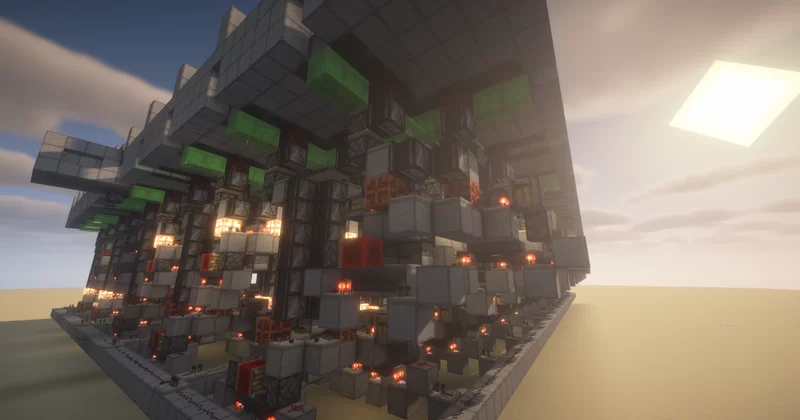 Self-Randomizing Redstone Maze Minecraft Map