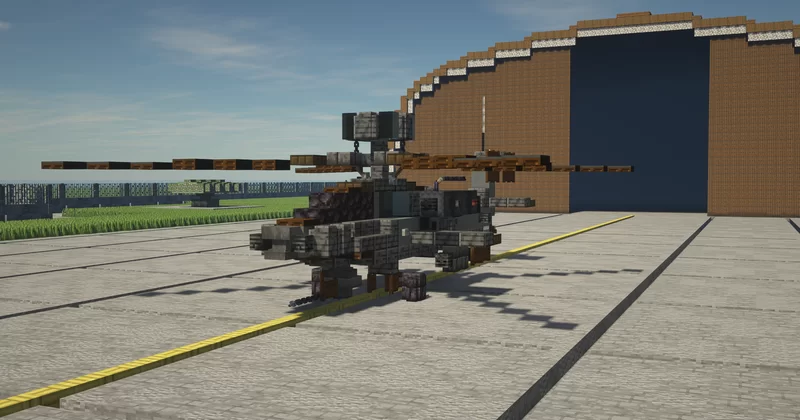 AH-64 Apache 1.5:1 Scale Minecraft Map